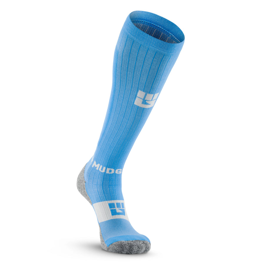 Tall Compression Socks (Neon Blue) – MudGear