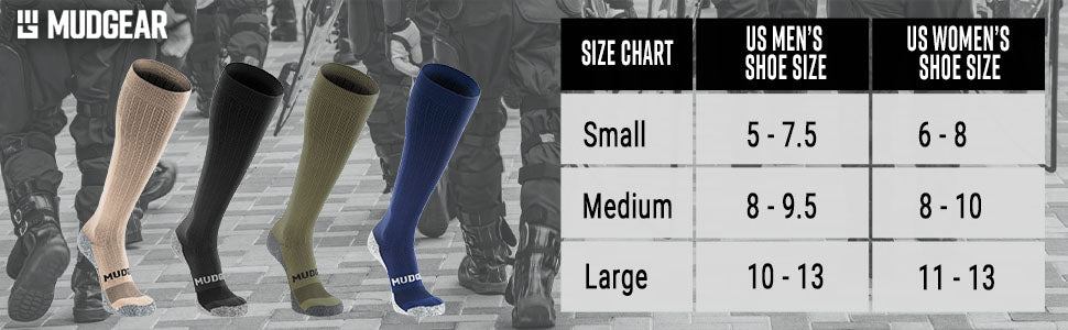 Tall Compression Socks Tactical Line (Coyote Tan) – MudGear