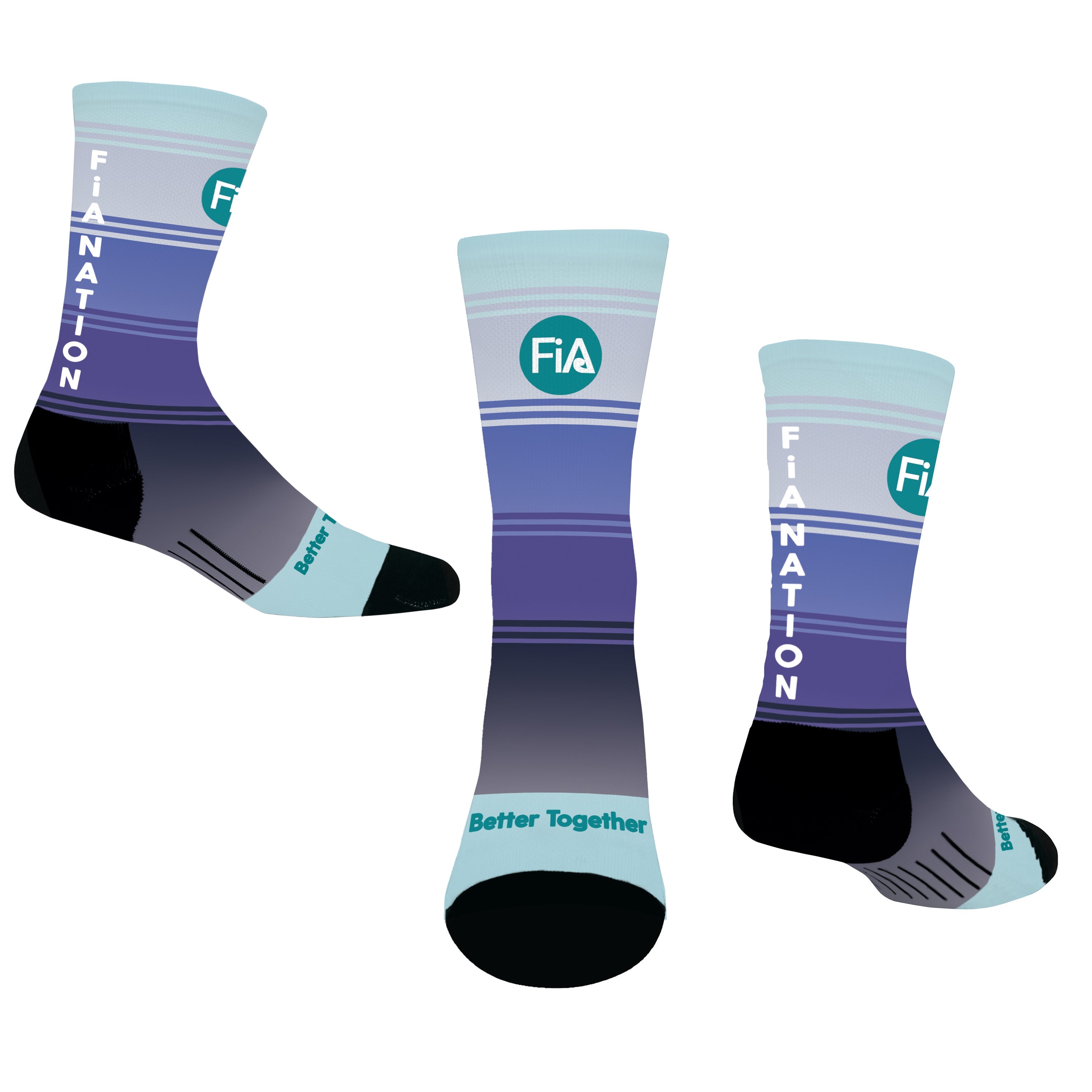 FiA 360 Crew Height Socks - Better Together – MudGear